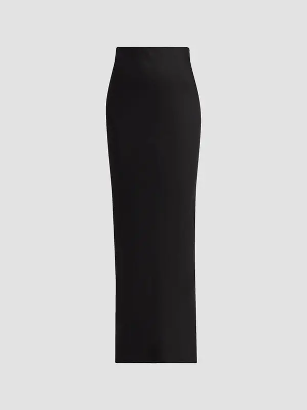 A.L.C. Greta Satin Maxi Skirt - Black
