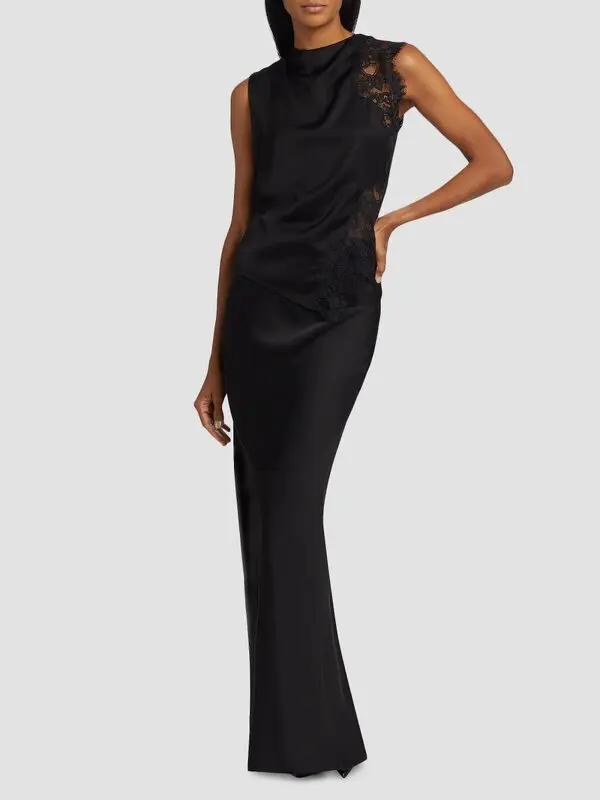 A.L.C. Greta Satin Maxi Skirt