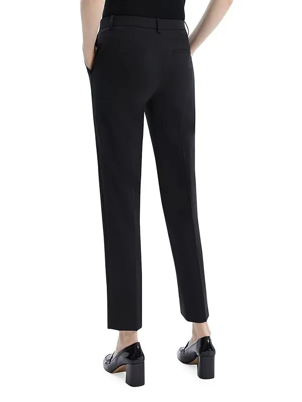 Theory Treeca Pull-on Wool Trousers - Black