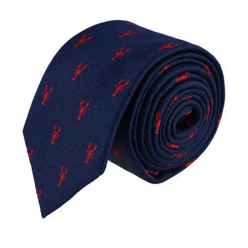 Trafalgar Stonington Lobster Novelty Necktie - Navy