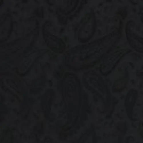 Trafalgar Banbury Tone On Tone Paisley Silk Pocket Square - Black