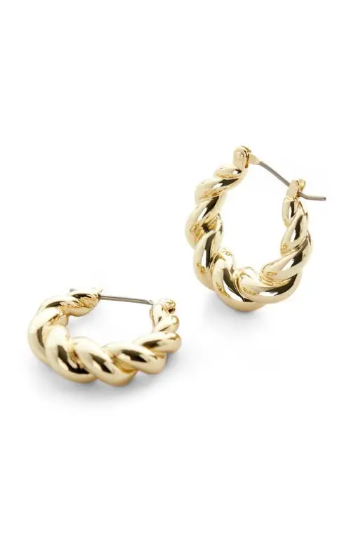 ANA LUISA Paris Twisted Hoop Earrings - Gold