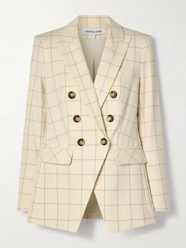 Veronica Beard Charleston Dickey Checked Blazer