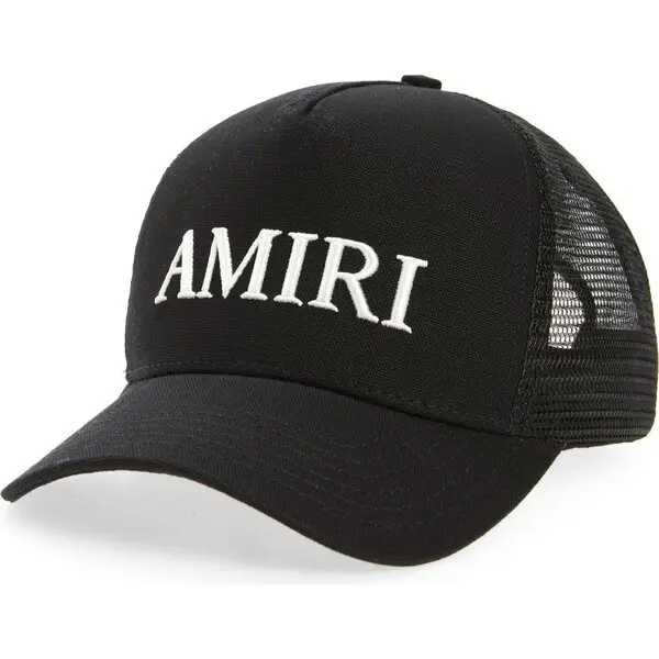 Amiri Core Logo Trucker Hat - Black