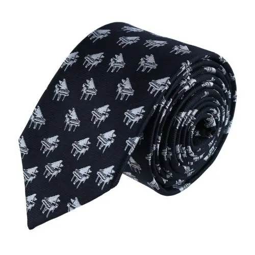 Trafalgar Chopin Classical Piano Necktie - Black