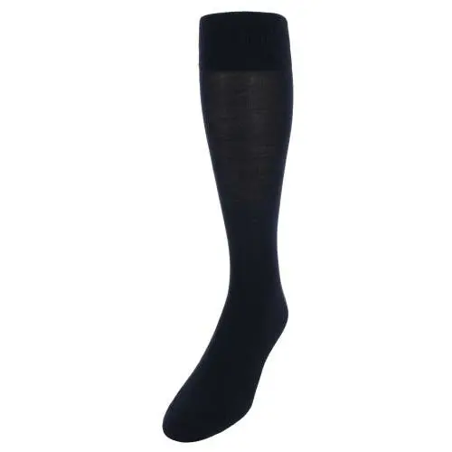 Trafalgar Sutton Over-the-calf Fine Merino Wool Socks - Black