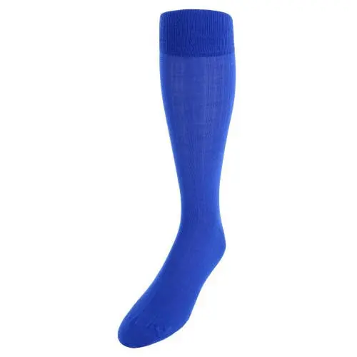 Trafalgar Sutton Over-the-calf Fine Merino Wool Socks - Cobalt Blue