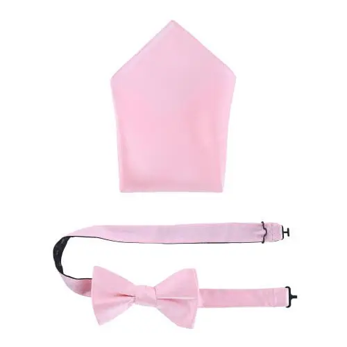 Trafalgar Sutton Silk Bow Tie And Pocket Square Set - Pink