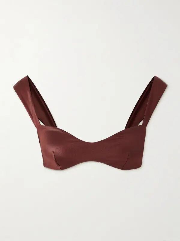 Magda Butrym Bikini Top - Brown