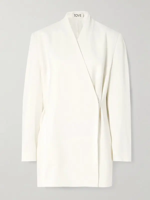 Tove Aldar Crepe Wrap Blazer
