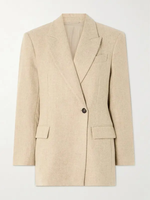 Brunello Cucinelli Brushed Alpaca-blend Blazer