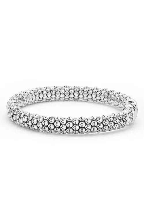 Lagos Anthem Caviar Skull Bracelet