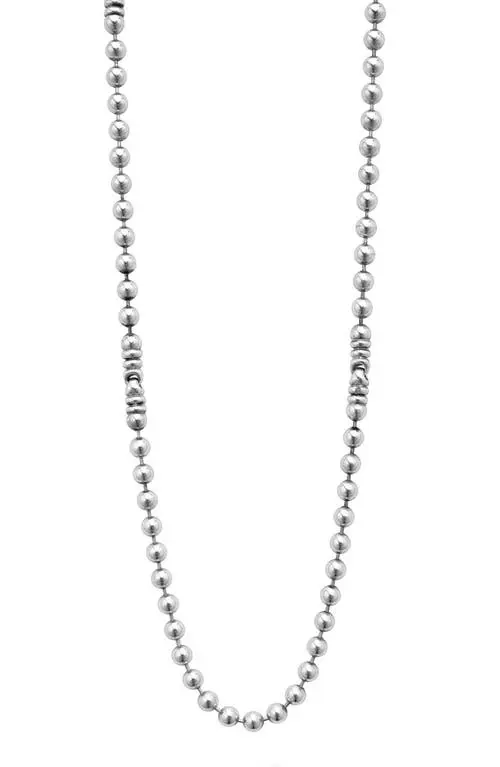 Lagos Anthem Ball Chain Necklace - Silver