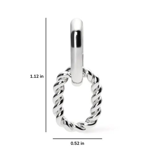 ANA LUISA Ashley Double Hoop Earrings - Silver