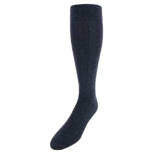 Trafalgar Maxwell Cashmere Blend Over-the-calf Socks - Charcoal