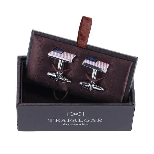 Trafalgar Usa Pride American Flag Novelty Cufflinks