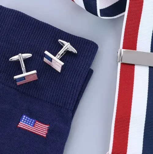 Trafalgar Usa Pride American Flag Novelty Cufflinks