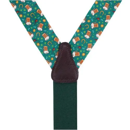 Trafalgar Cheers To St. Patrick's Day Silk Suspenders - Multiple