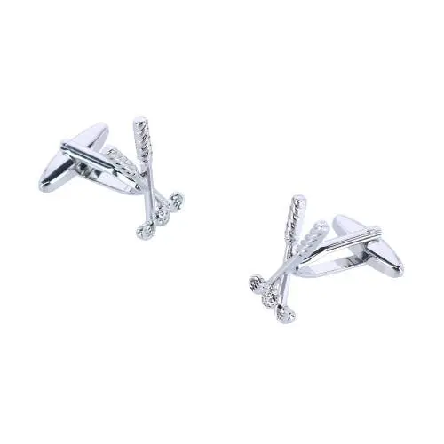 Trafalgar Hole In One Golf Clubs Novelty Cufflinks - Silver