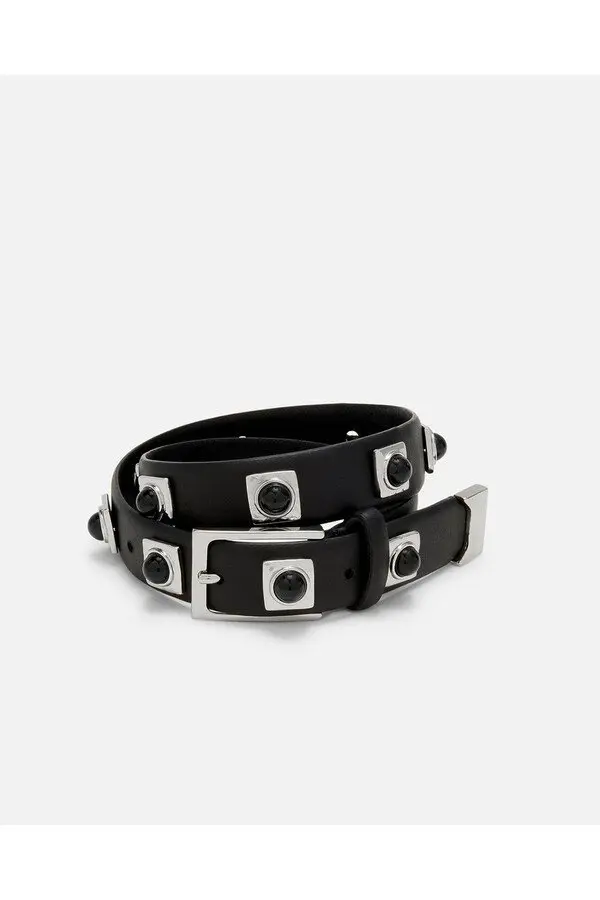 AUREUM No. 2 Leather Belt - Silver