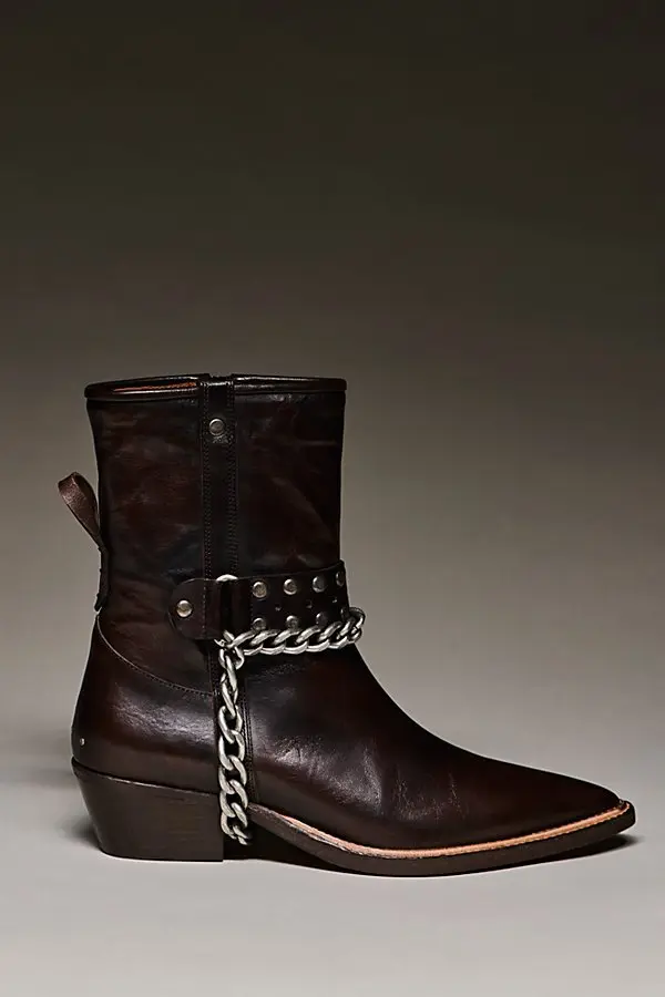 Free People We The Free Aiden Chain Boots - Brown