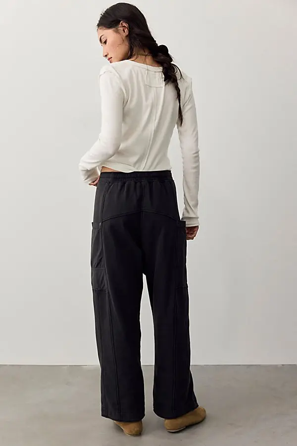 Free People We The Free Jet Set Pants - Black