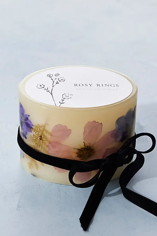 ROSY RINGS Petite Botanical Candle - Roman Lavender