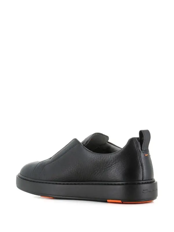 Santoni Slip-on Leather Sneakers
