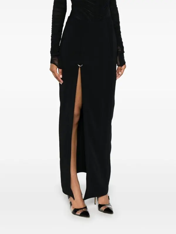 MUGLER Side-slit Maxi Skirt