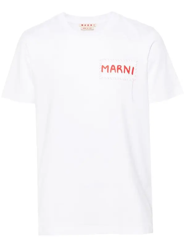Marni Patch T-shirt - White