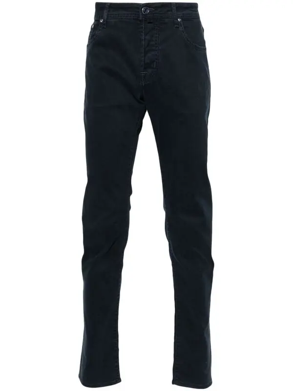Jacob Cohen Logo-patch Jeans - Blue