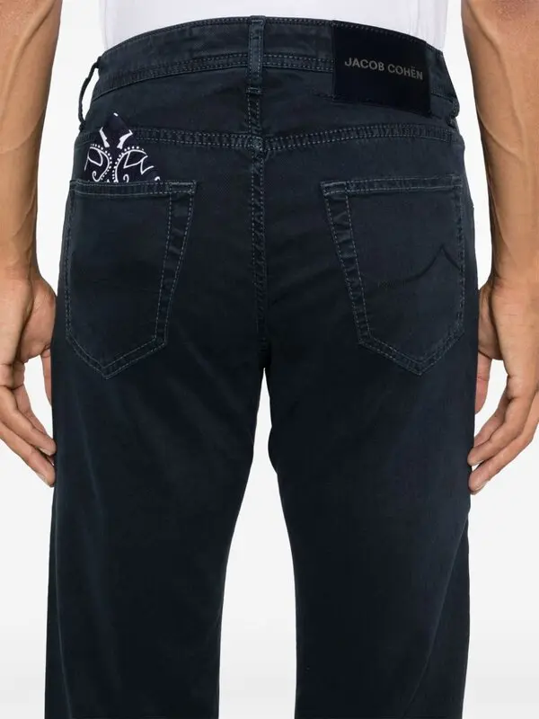 Jacob Cohen Logo-patch Jeans - Blue