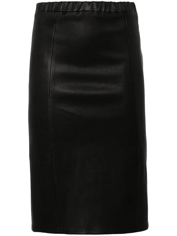 ARMA Leather Midi Skirt