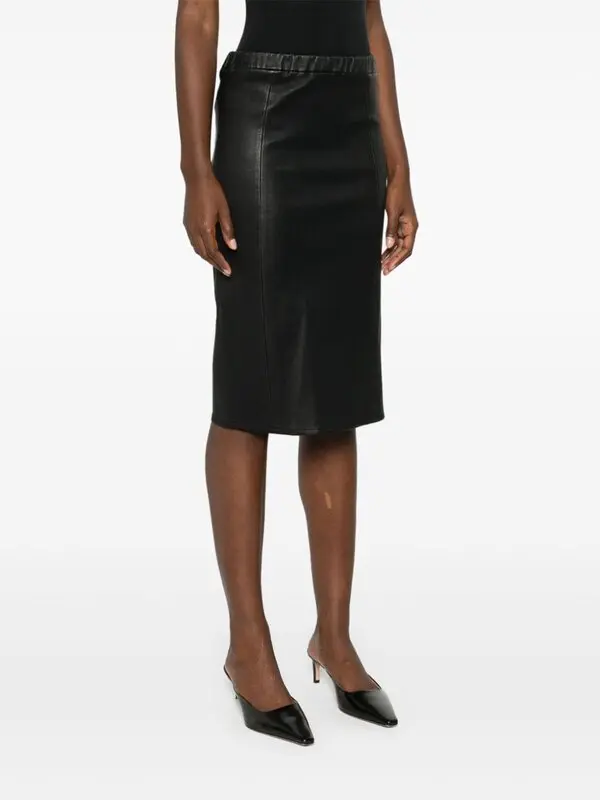 ARMA Leather Midi Skirt