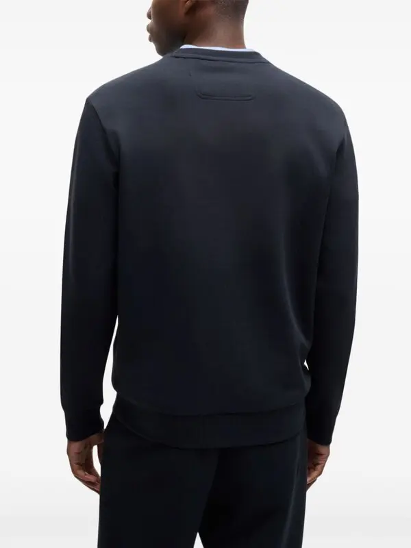 BOSS Logo Print Sweatshirt - Blue
