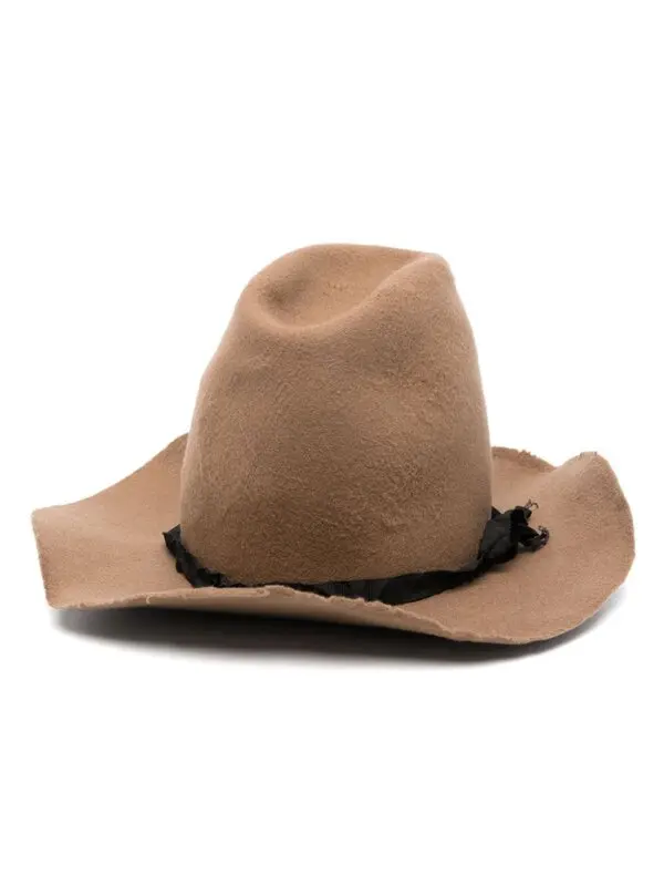 Yohji Yamamoto Felted Mountain Hat - Brown