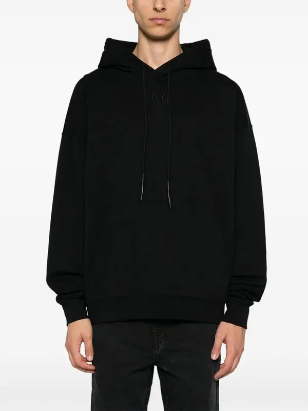 44 LABEL GROUP Logo-print Hoodie - Black