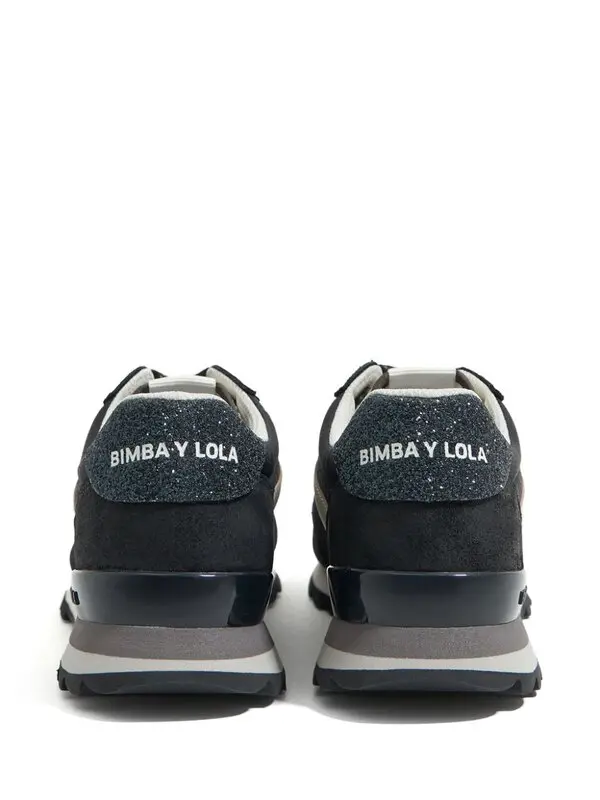 Bimba Y Lola Glitter-detail Sneakers - Black