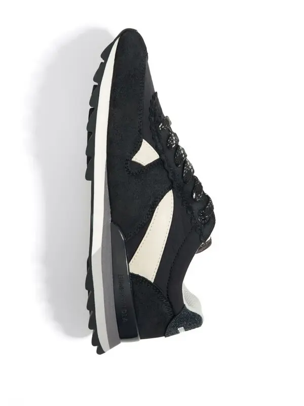 Bimba Y Lola Glitter-detail Sneakers - Black