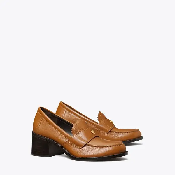 Tory Burch Classic Heeled Loafer - Coconut Sugar