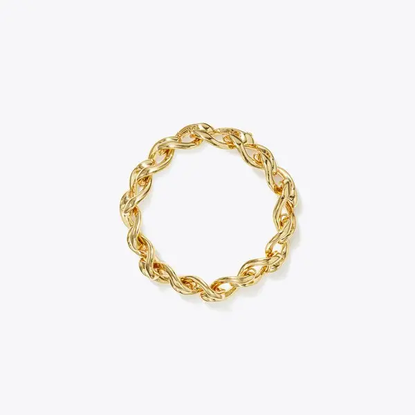 Tory Burch Wishbone Chain Bracelet - Tory Gold