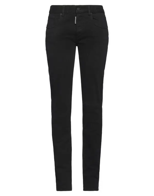 Dsquared2 Cotton Elastane Calfskin Jeans
