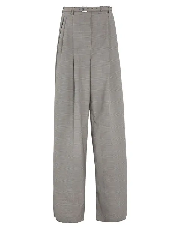 Sportmax Wide-leg Plaid Pants