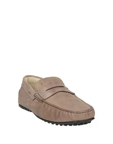 TOD'S Shearling-lined Crocodile Driving Loafers