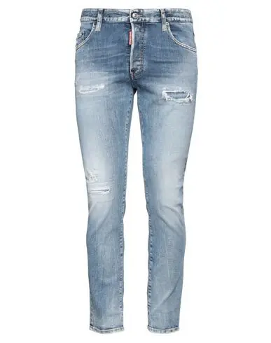 Dsquared2 Jeans In Cotton, Elastane, And Calfskin