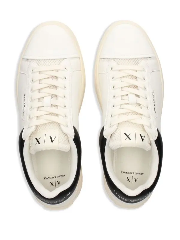 Armani Exchange Logo-print Leather Sneakers