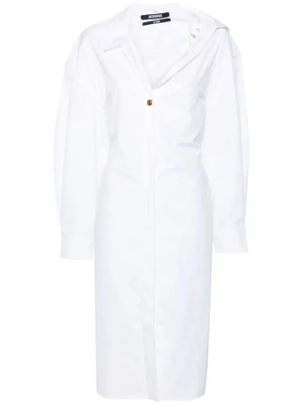 Jacquemus La Robe Chemise Dress - White