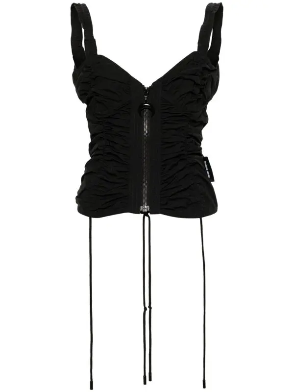 MARINE SERRE Ruched Tank Top