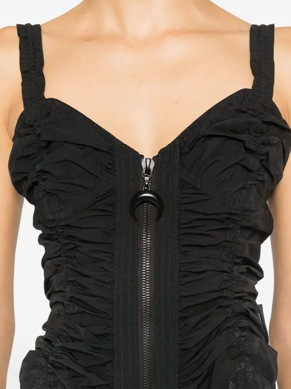 MARINE SERRE Ruched Tank Top