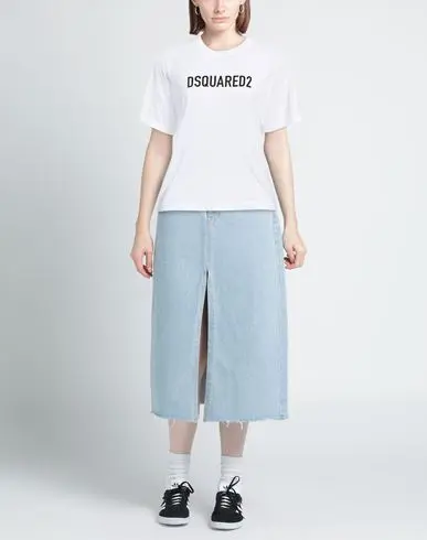 Dsquared2 Cotton T-shirt With Logo Print - White